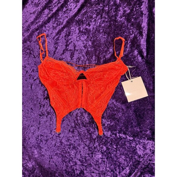 Outcast Clothing | Tops | Nwt Outcast Orange Corset Top | Poshmark